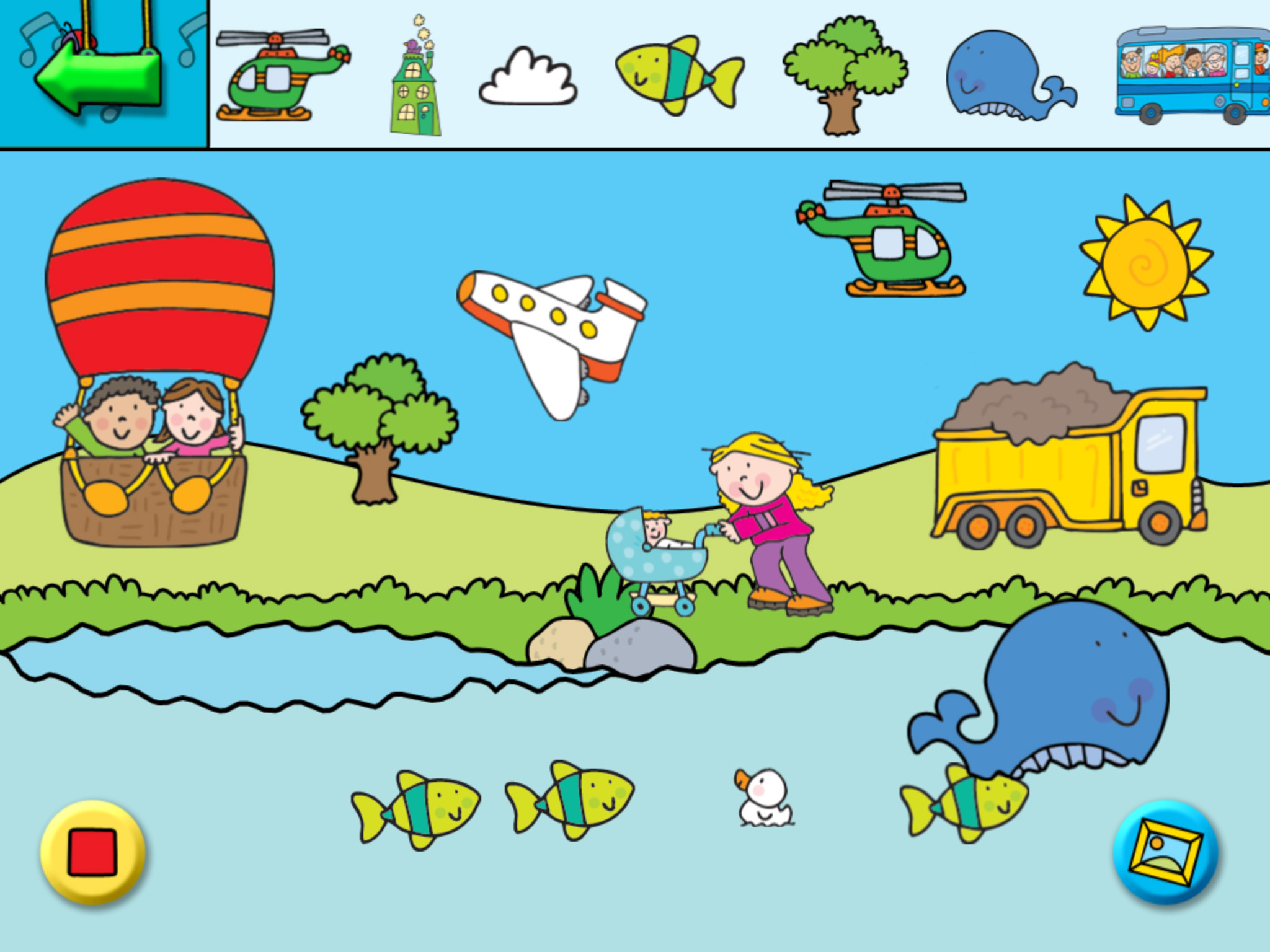 Sing and Play - Wheels on the Bus app